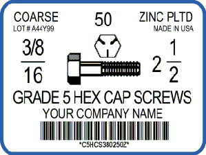 Fastener Distributor Label Systems